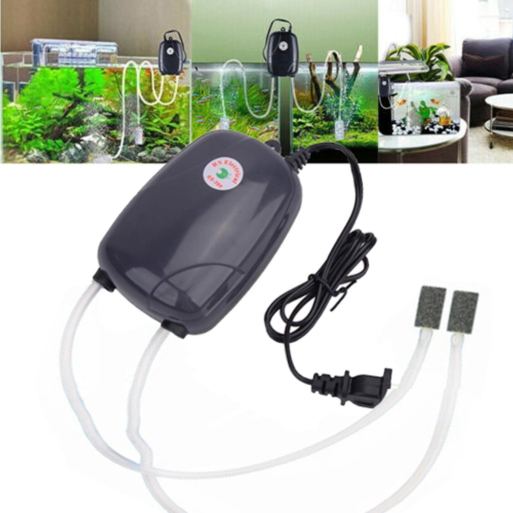 Energy Efficient Aquarium Oxygen Fish Air Tank Pump Super Silent Pumps ...