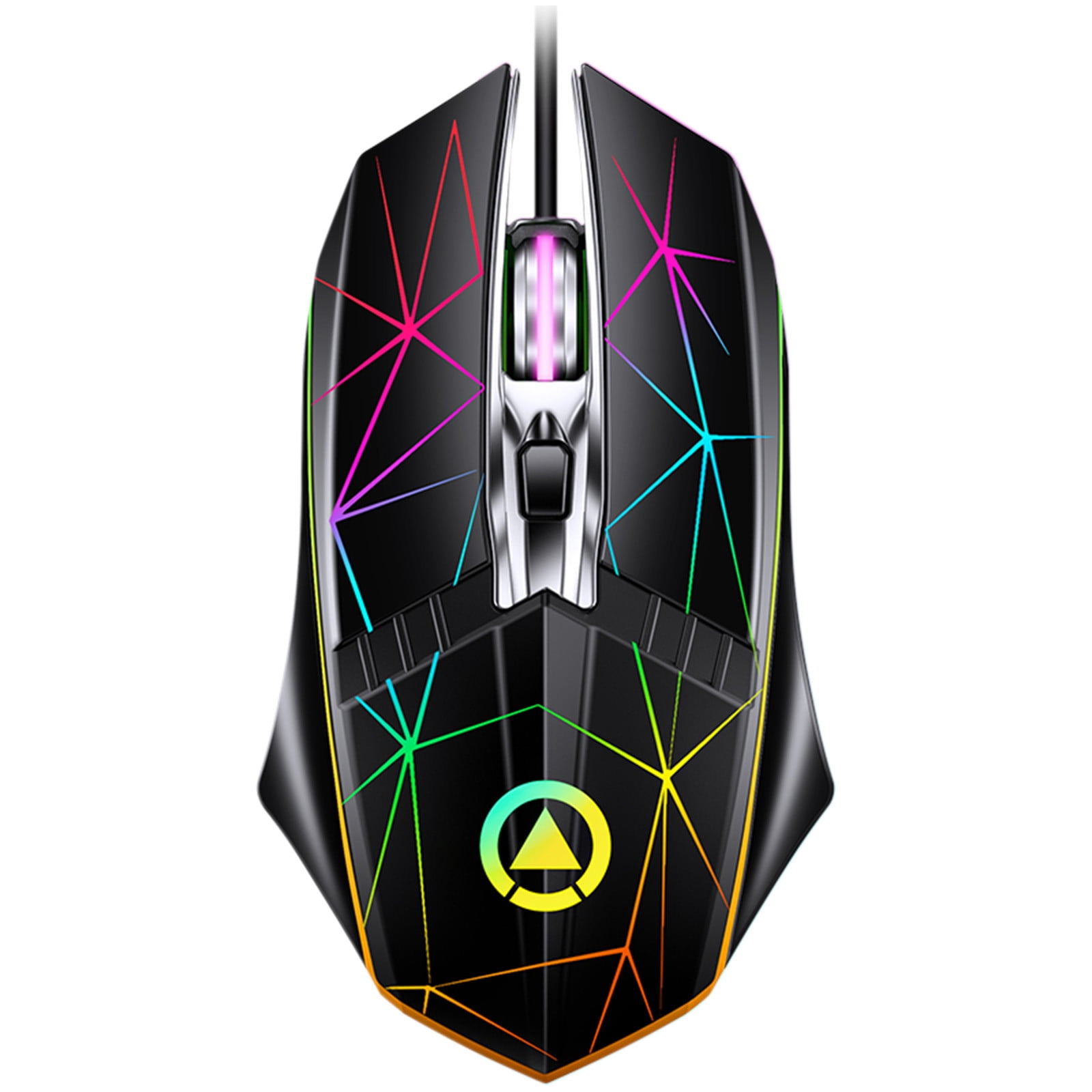 Kiplyki Engraved G11 Wired Metal Roller USB Glowing Mouse Game Macro ...