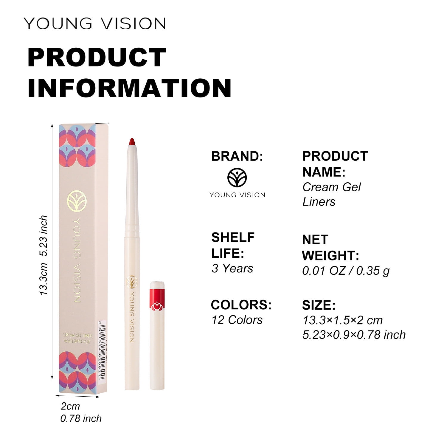 Kiplyki Flash Colored Eyeliner Pencils Long Lasting Color Eyeliner ...