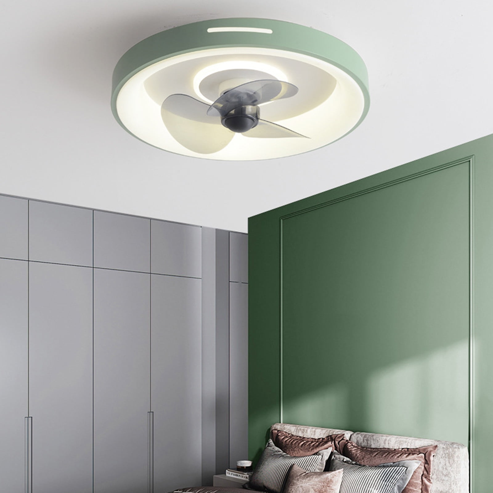 Kiplyki Flash Deals LED Invisible Ceiling Fan With Modern Dimmable ...