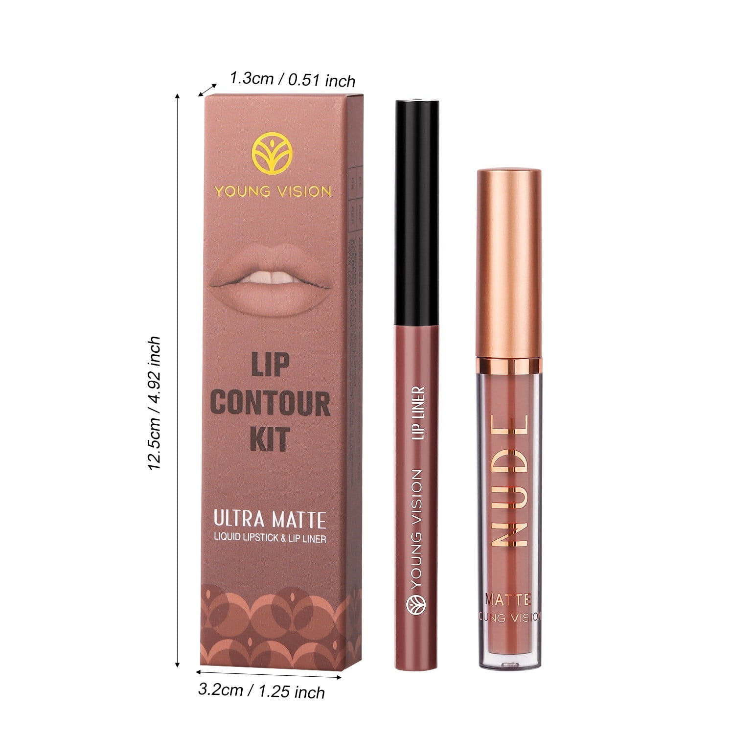 Kiplyki Flash Deals Matte Liquid Lipstick + Lip Liner Pens Set Lips ...