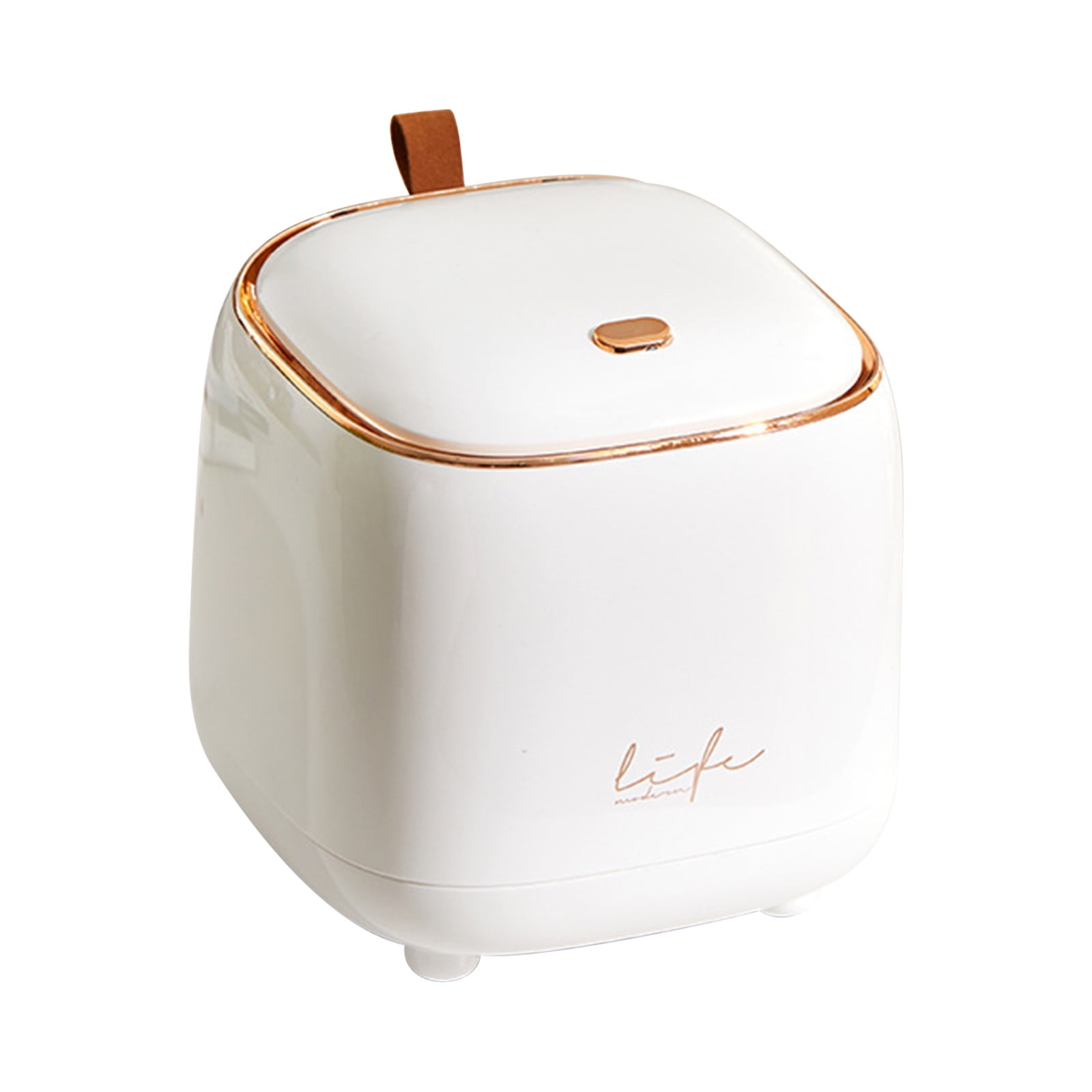 Kiplyki Flash Mini Trash Can With Lid - Removable Small Garbage Can ...