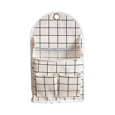Human4Kind Wall Hanging Storage Bags, Small Linen Wall Pocket Hanging ...