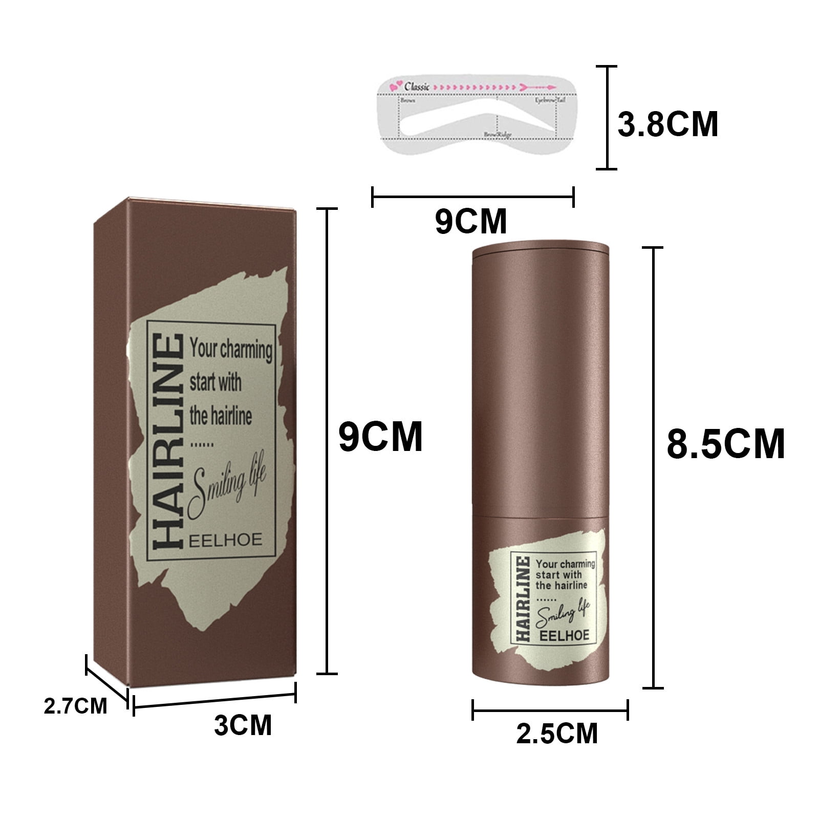 Kiplyki Flash Eyebrow Print,Hair Line Shadow Contouring Pen Natural ...