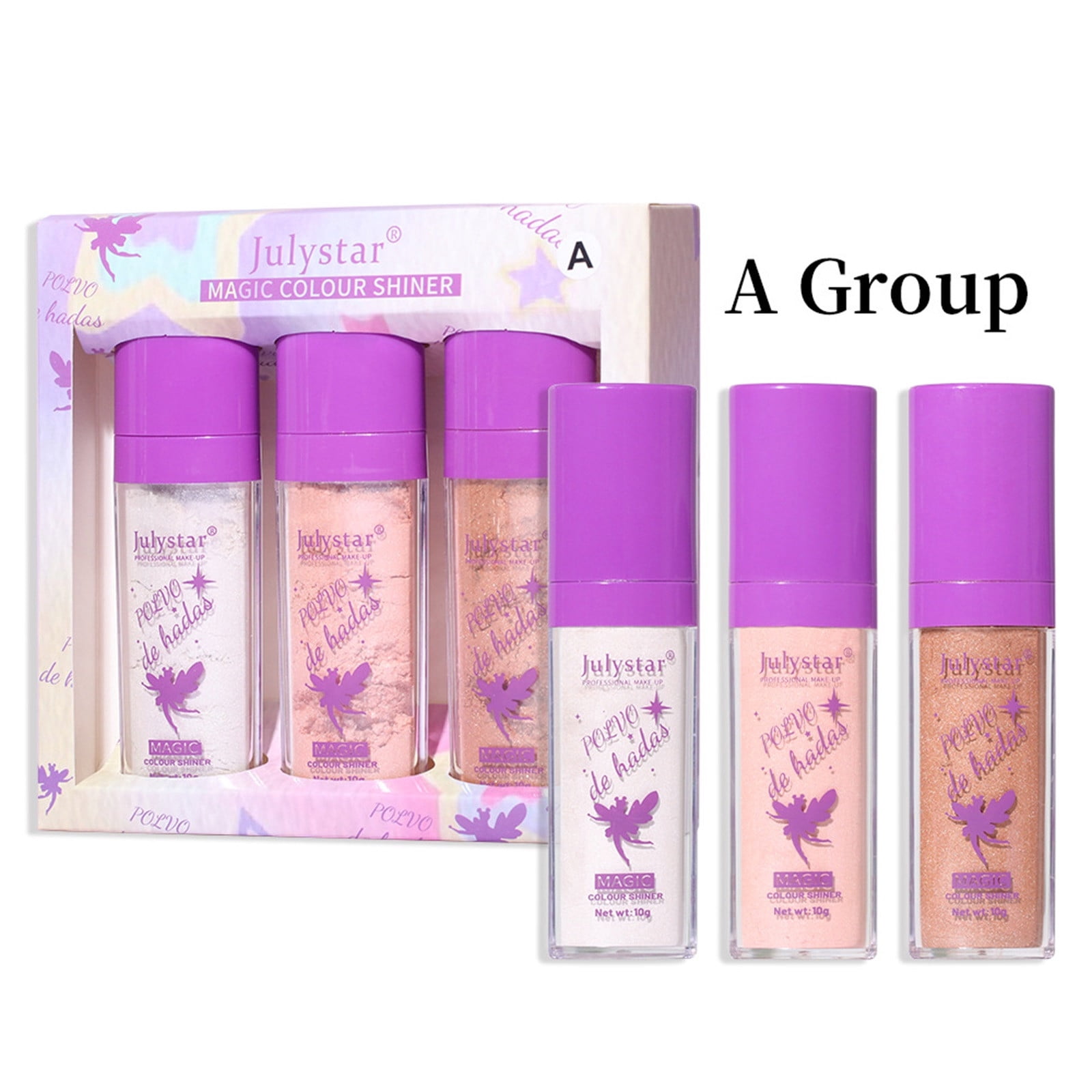 Kiplyki Flash High Light Clap Powder Suit 3-d Face Trim Body Powder ...