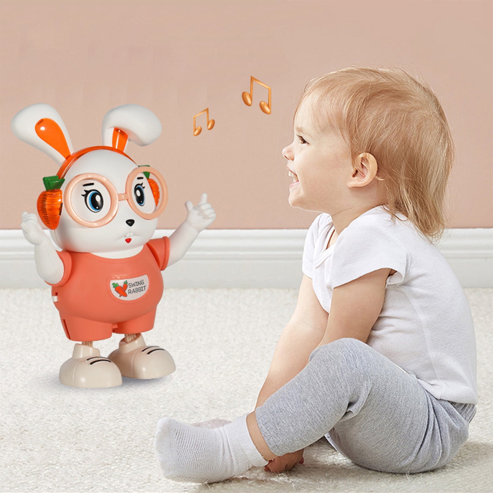 Kiplyki Flash Little Cute Rabbit, Electric Singing and Dancing Robot ...