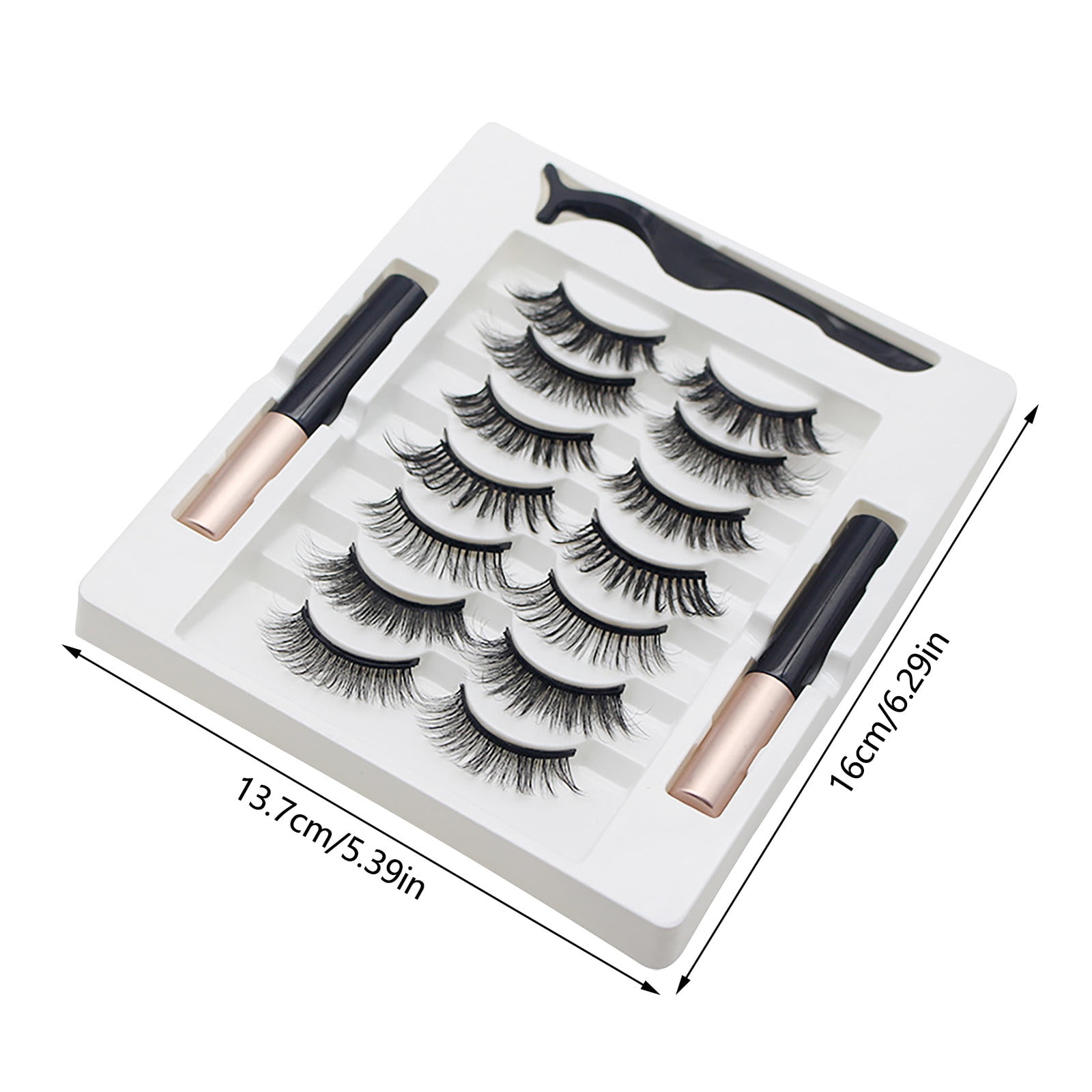 Kiplyki Flash Magnetic Magnet Eyelashes7Pairs Of Eyelashes 2 Eyeliner ...
