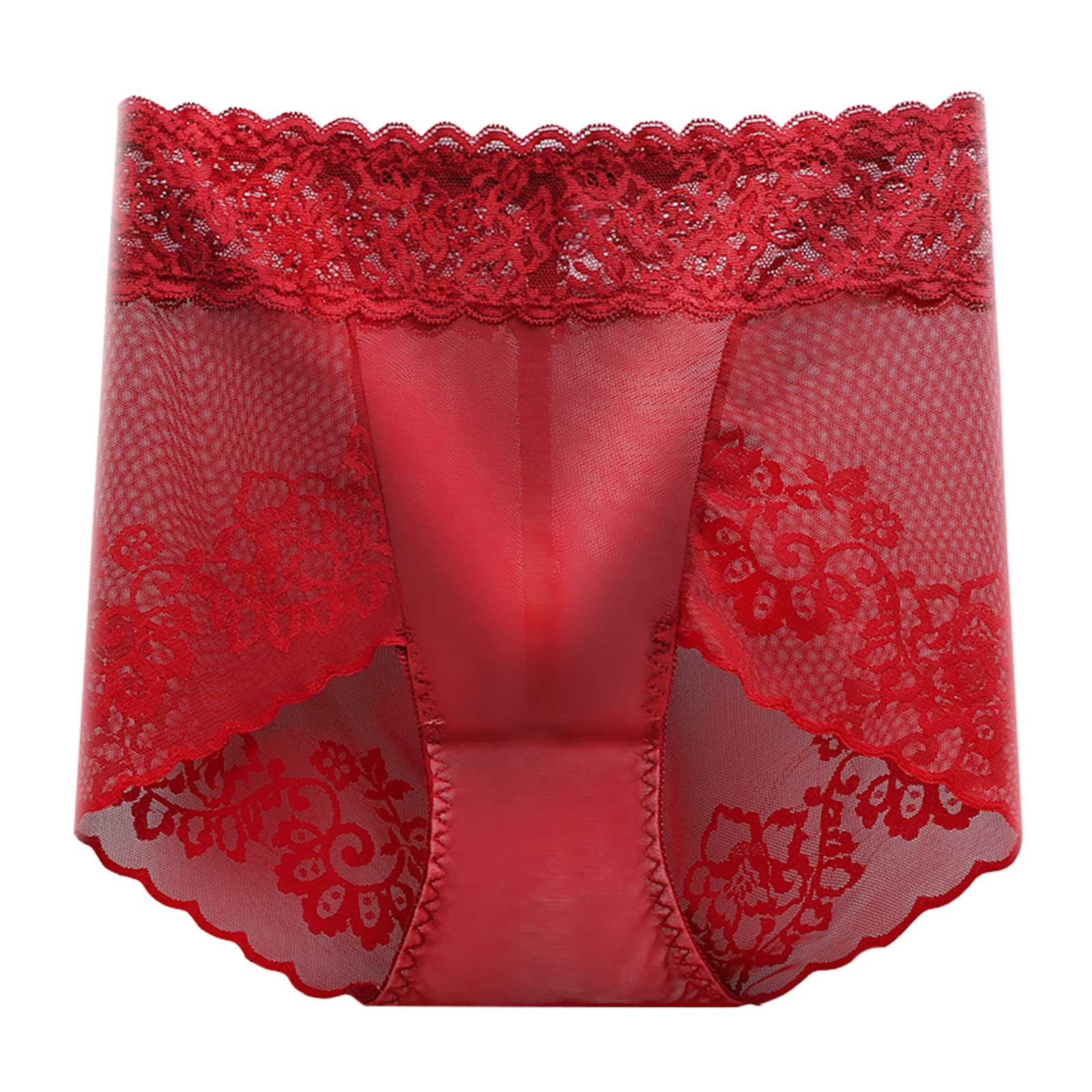 Kiplyki Flash Womens Underwear High Waisted Lace Waistless Mesh ...