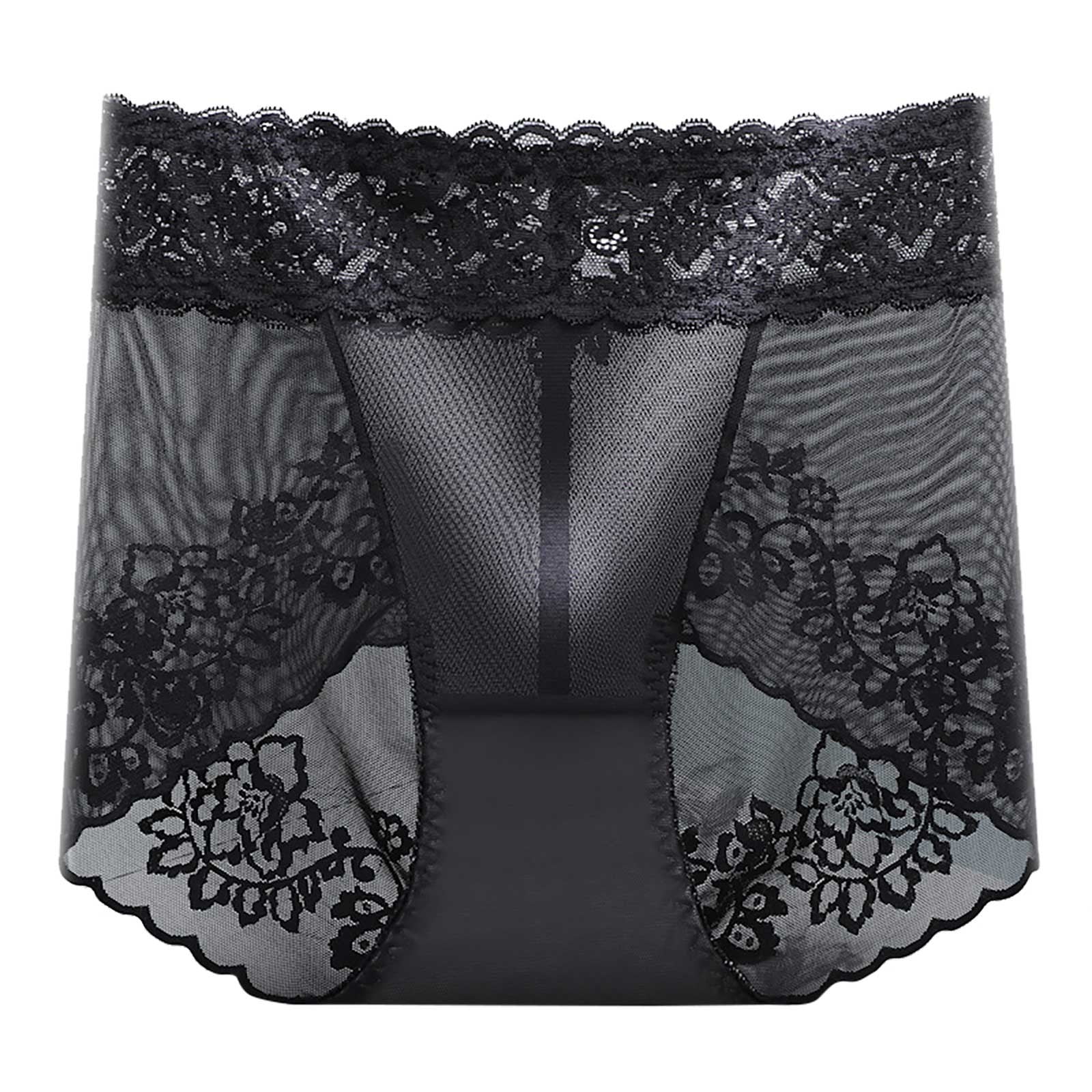 Kiplyki Flash Womens Underwear High Waisted Lace Waistless Mesh ...