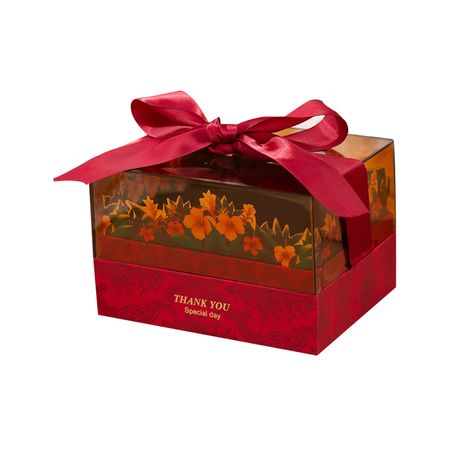 Kiplyki Gifts Boxes,Transparent Gifts Box with Glitter Base Lid Clear ...