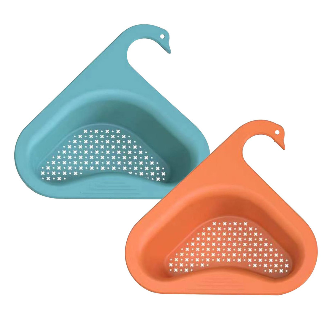 Kiplyki Kitchen Sink Drain Basket Swan Drain Rack, Multipurpose ...