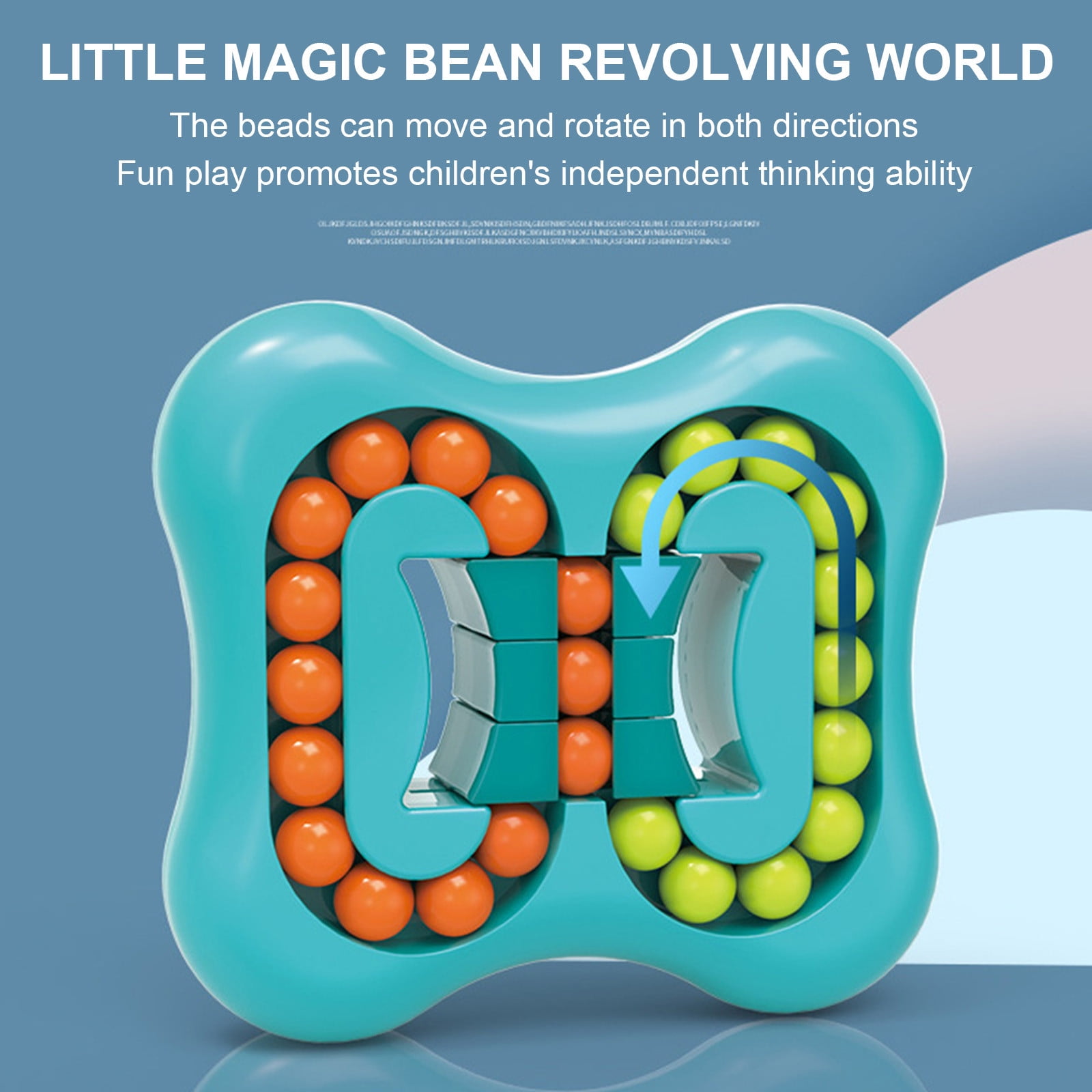 Kiplyki Magic Bean Cube Toy and Fidget Spinner 2-in-1 Fingertip ...