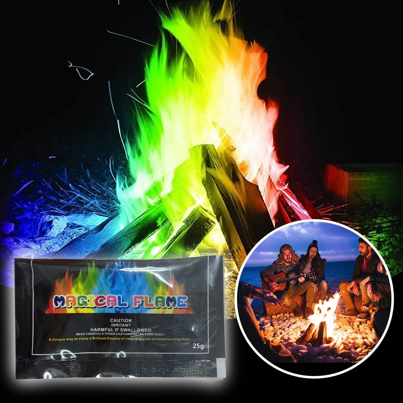 Magical Flames Fire Color Changing Packets for Campfires, Fire Pit ...