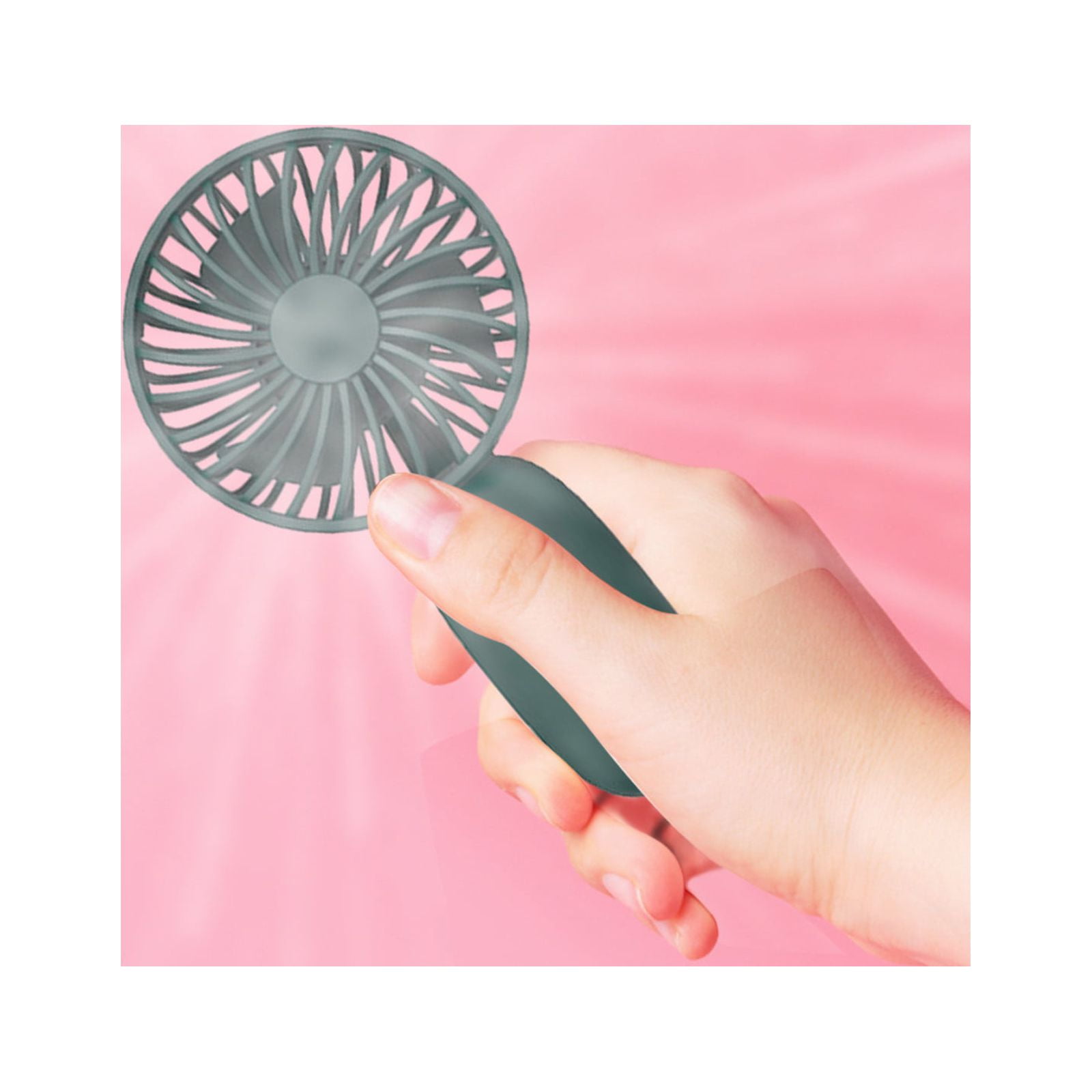 Kiplyki Mini Portable Fan Handheld Fan Cute Design 3 Speed Personal ...