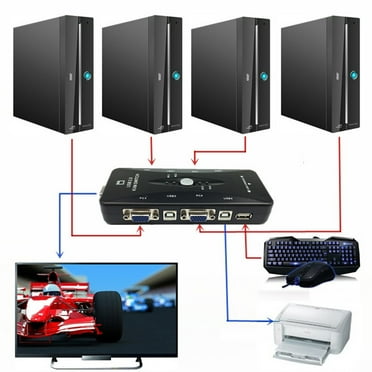 VGA switcher, one-to-two sharer, two-port video switching, 2 computers ...