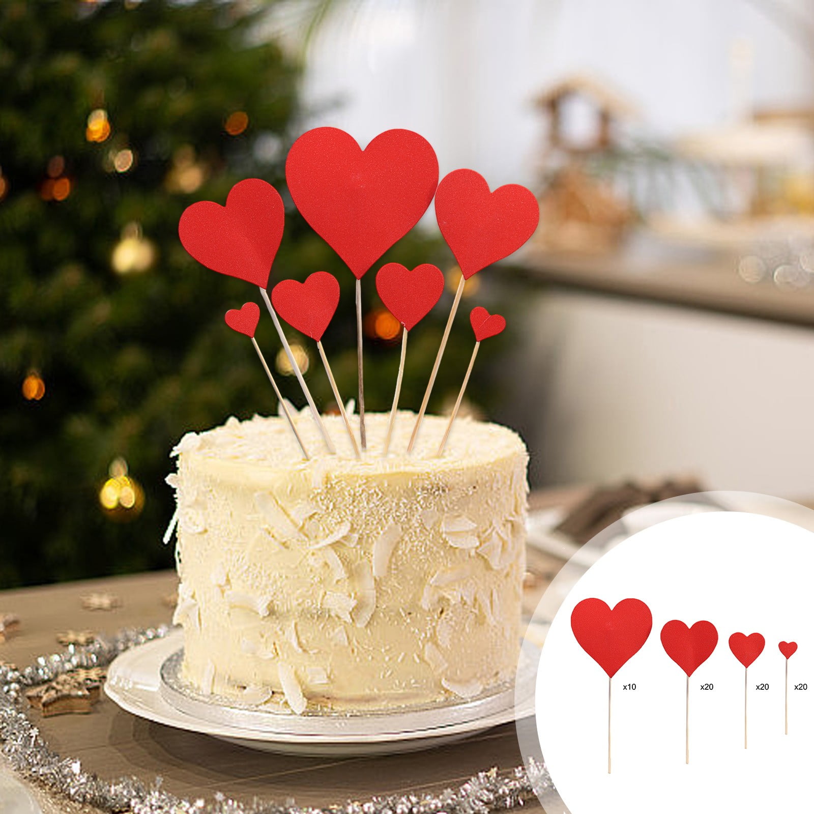 Kiplyki New Arrivals 70 Piece Heart Cocktail Picks Wooden Heart ...