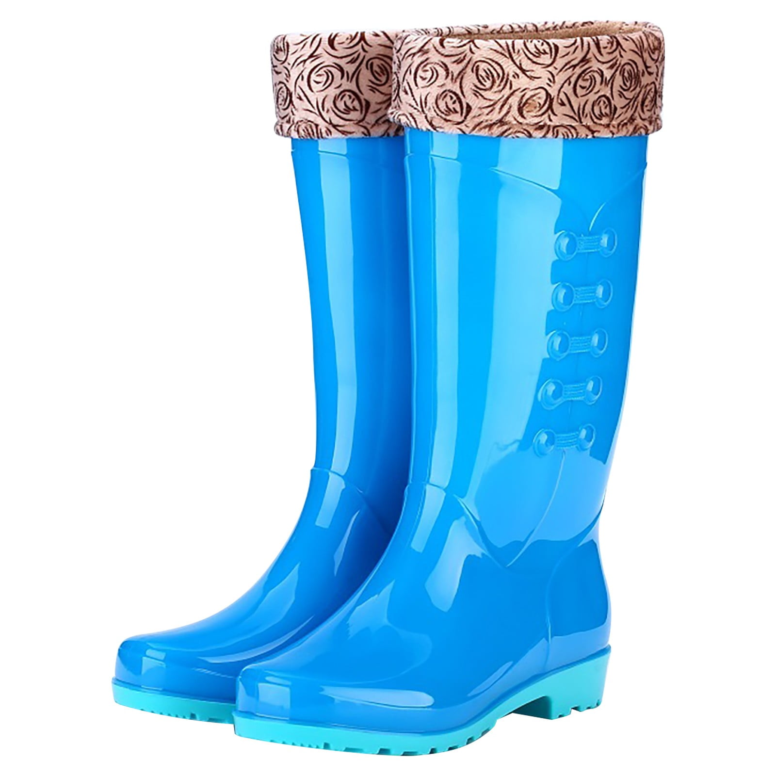 Kiplyki New Arrivals Adult High-top Non-slip and Rain Boots With Velvet ...