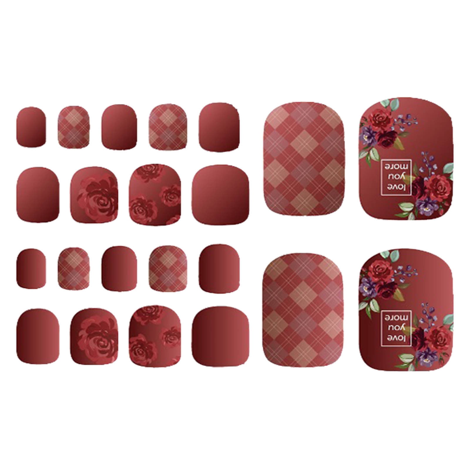 Kiplyki New Foot Stickers Summer Cool Fashion Nail Stickers - Walmart.com