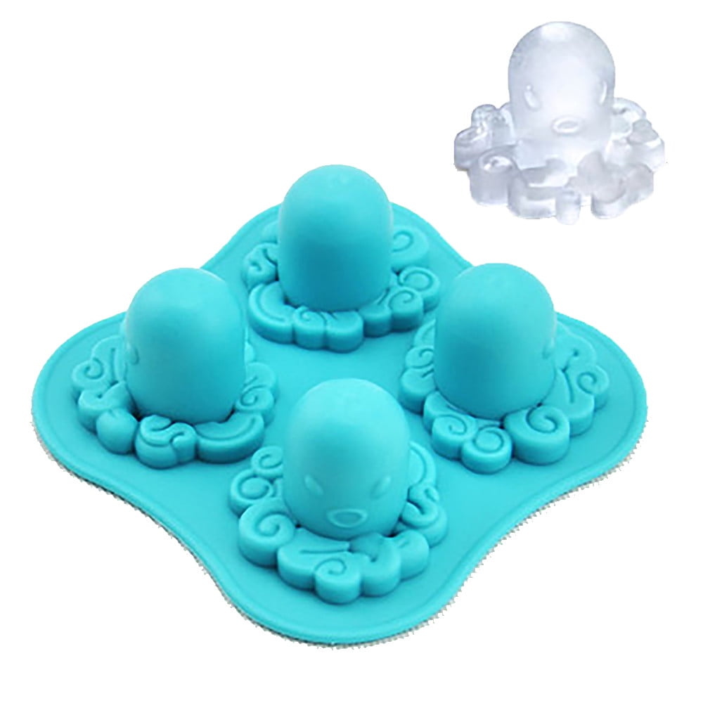 Kiplyki Octopus Shape Ice Cube DIY Mould Pudding Jelly Mold Tray Home ...