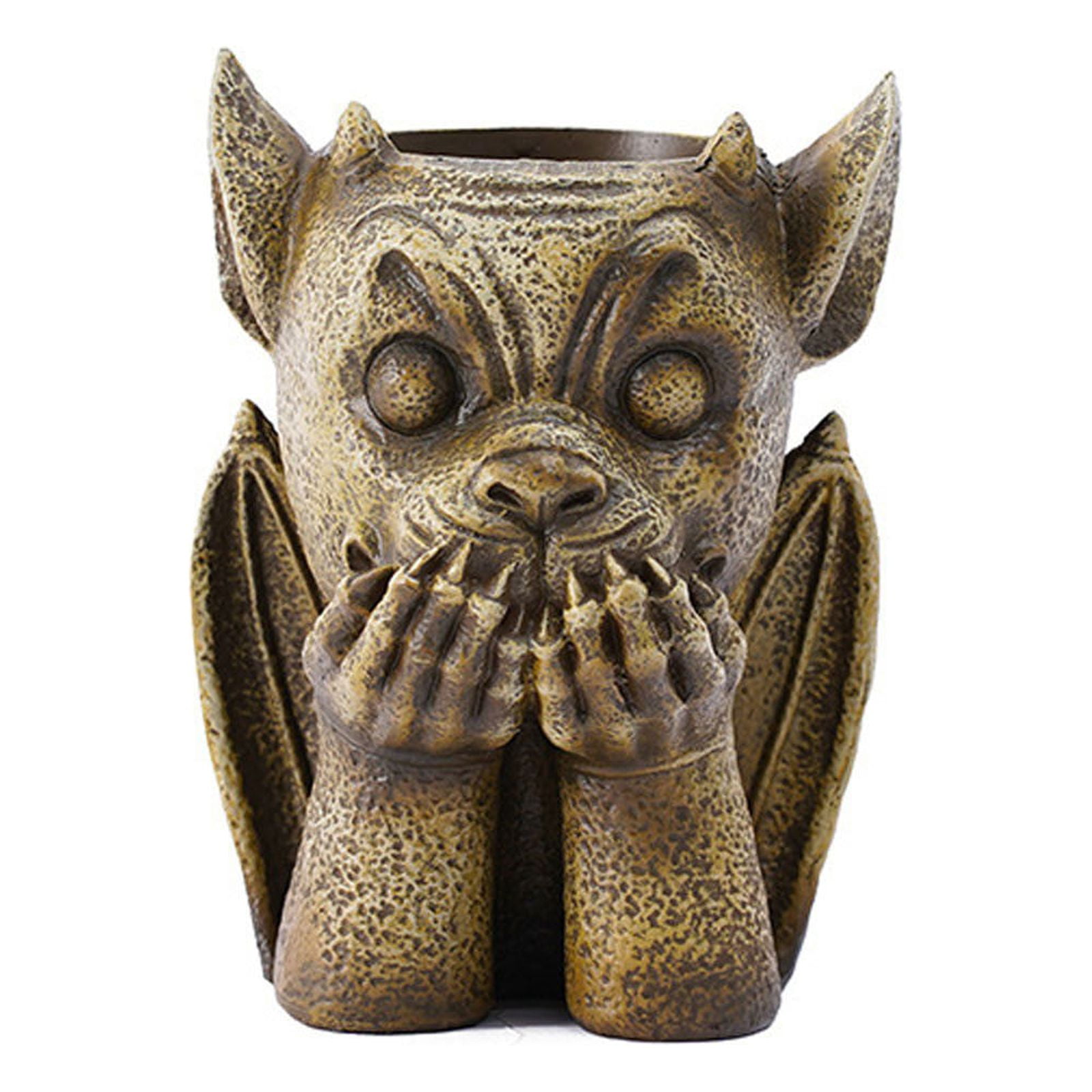 Kiplyki Originality Head Sculpture Monsters Flower Pot Courtyard ...