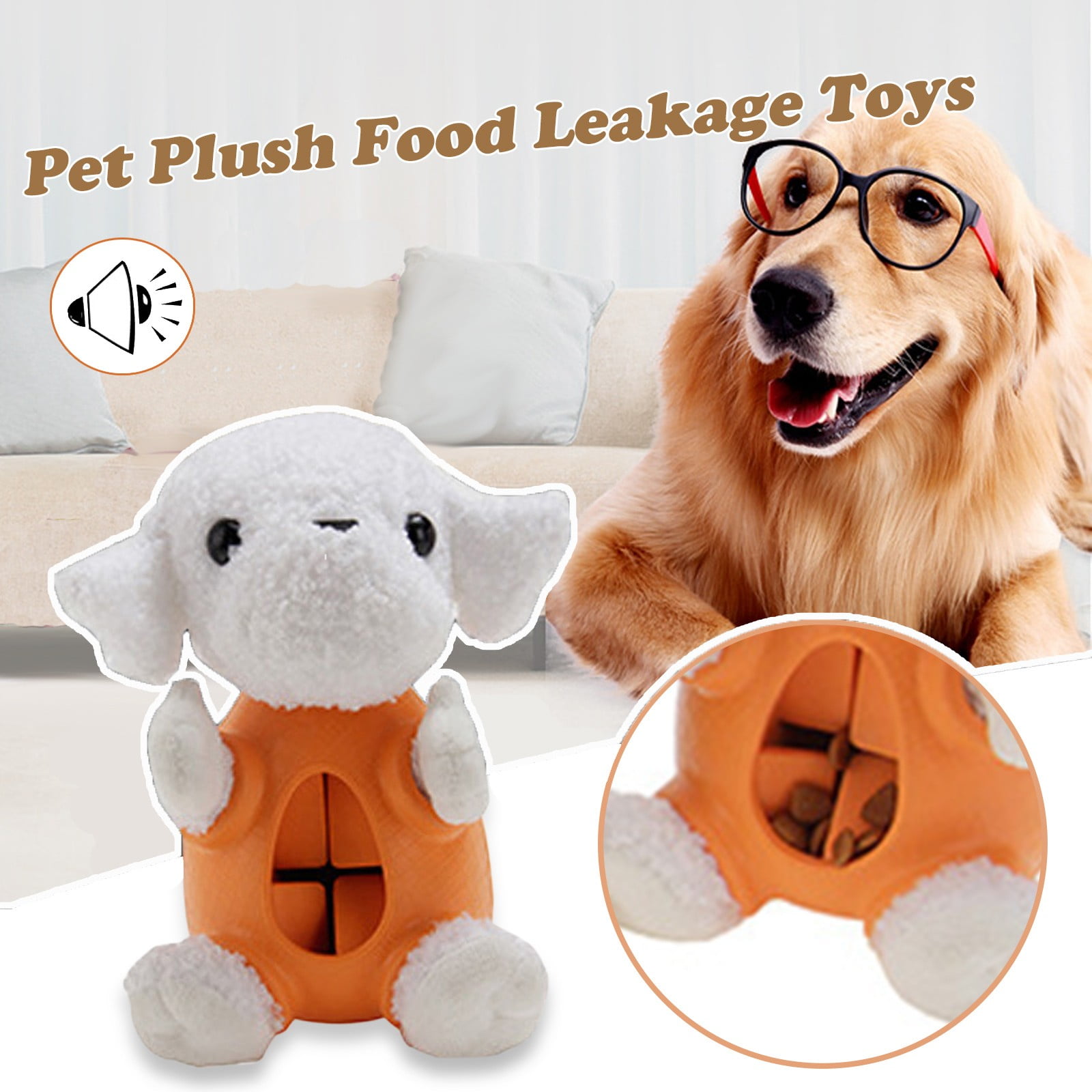 Kiplyki Plush Food-leaking And Choking-proof Toy Pet Boring And Bite ...