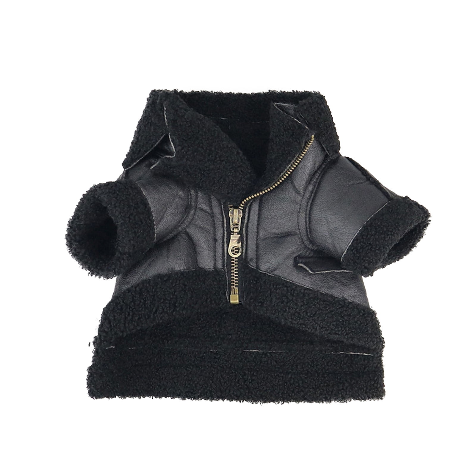 Kiplyki Punk Leather Sweater Dog Autumn And Winter Clothes Four-Legged ...