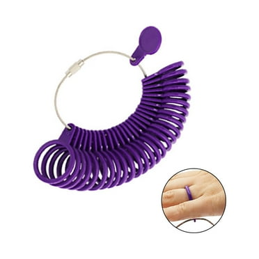 Bluethy 1Pc Ring Sizer Circle Reusable Gauge Finger Size Measuring Tool ...