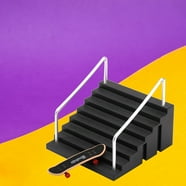 LandWave Durable Plastic Skateboard Ramp System, 4-Sided Pyramid Kit ...