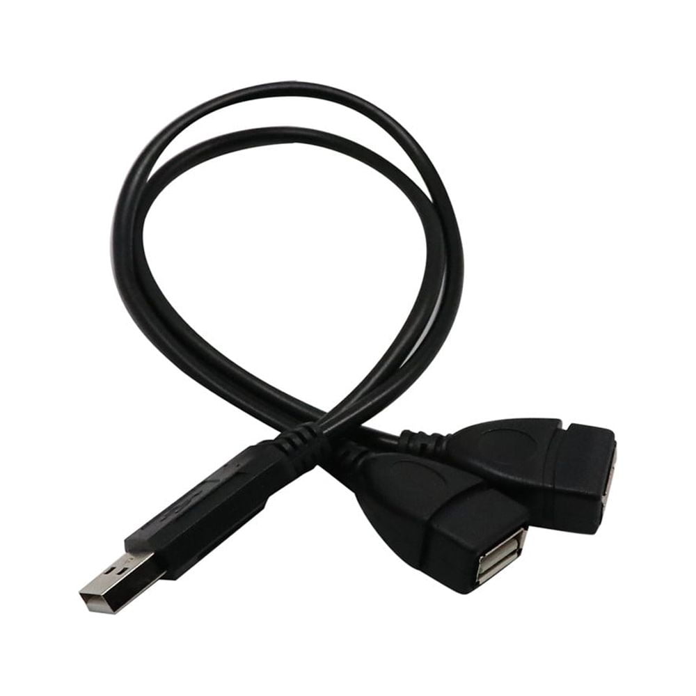 Male To Dual Female USB USB 2.0 A Male To Dual Female Y Splitter Cable ...