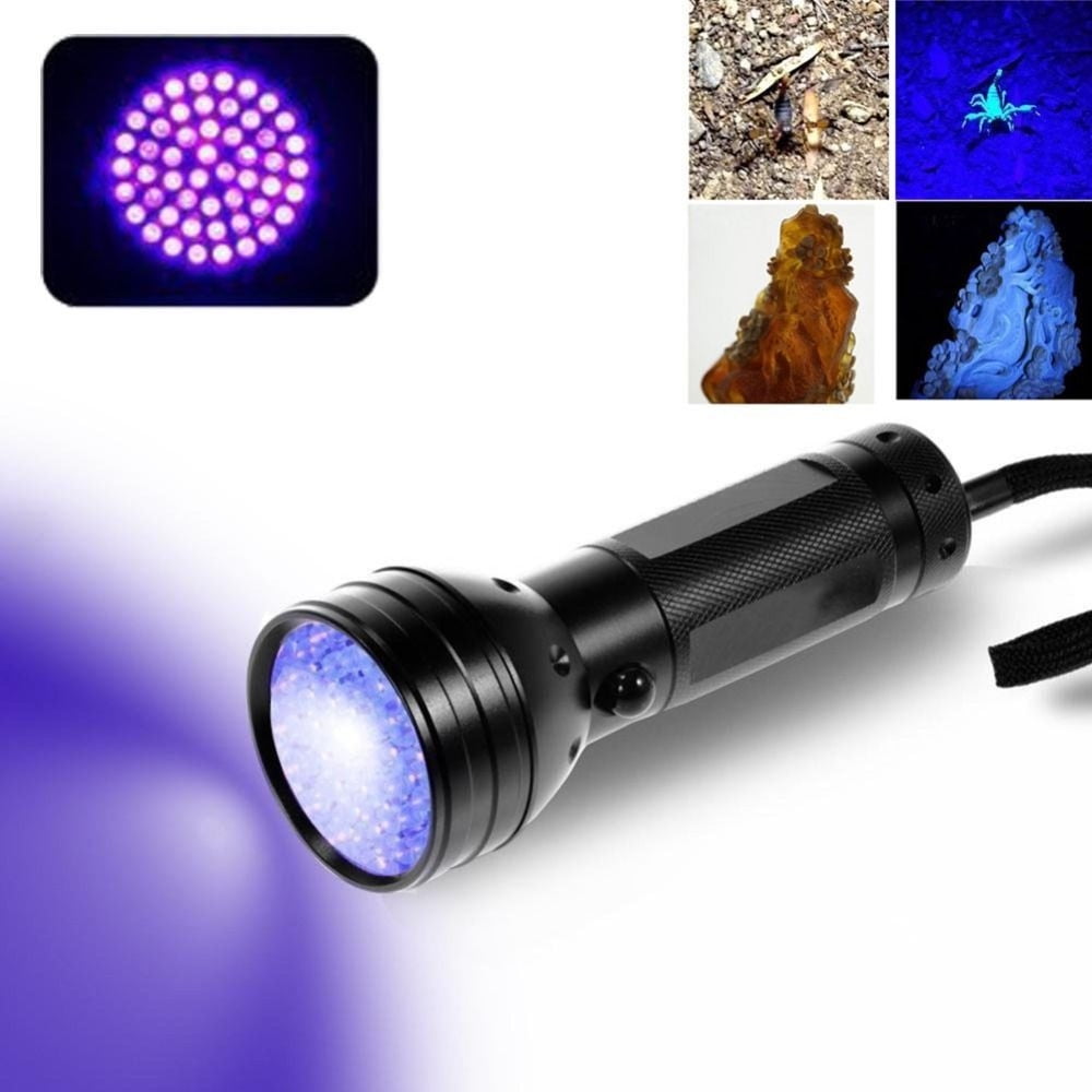 Kiplyki UV Ultra Violet 51 LED Flashlight Blacklight Aluminum Torch ...