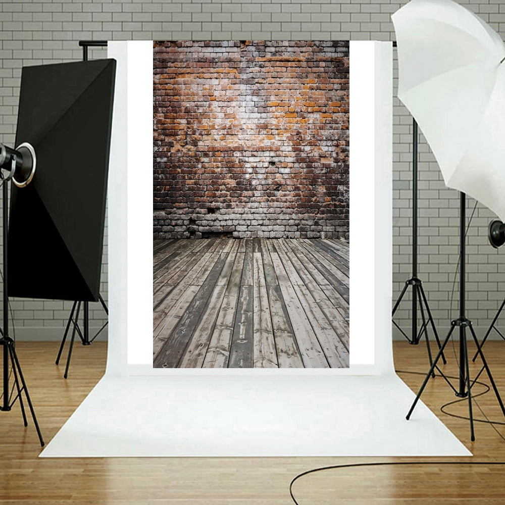 Kiplyki Vinyl Wood Wall Floor Photography Studio Prop Backdrop ...