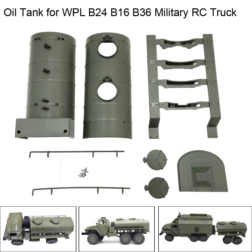 Kiplyki WPL Remote Control Army Green Oil Tank for WPL B24 B16 B36 ...