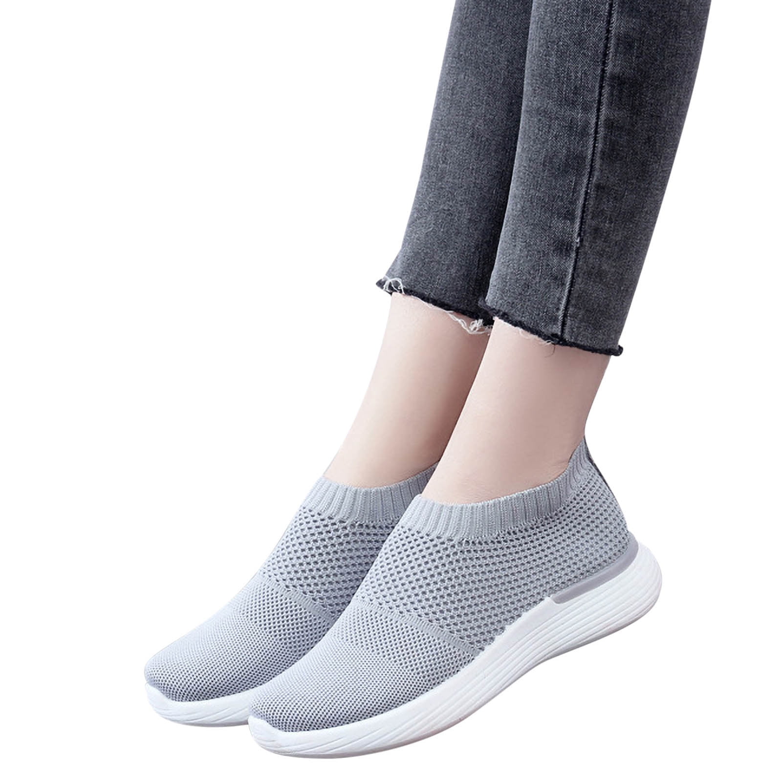 Kiplyki Weekly Four Seasons Plus Size Slipsole Casual Mesh Breathable ...