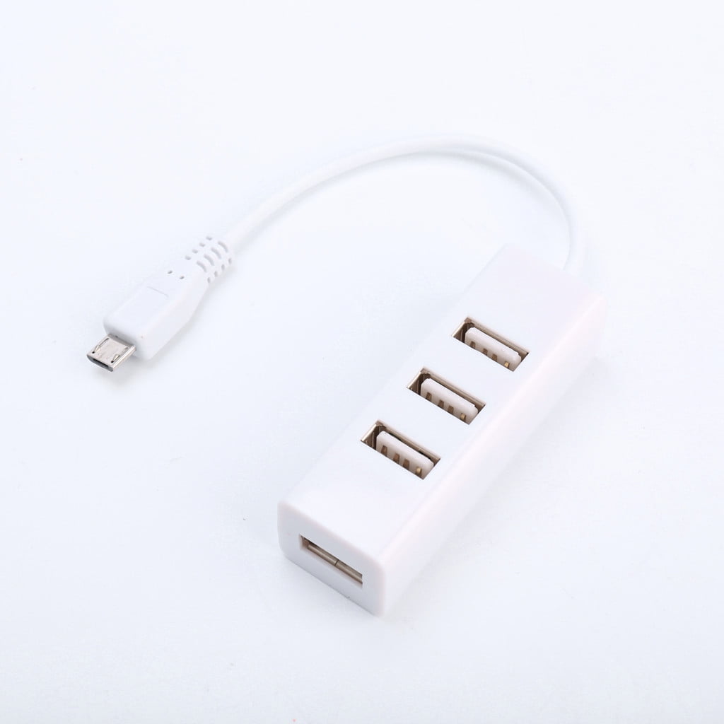Kiplyki White Micro USB To 4 Port OTG Hub For Raspberry Zero - Walmart.com