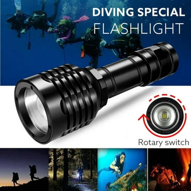 Oumers Marine Diving Flashlight, 2000 Lumens LED Underwater Torch ...