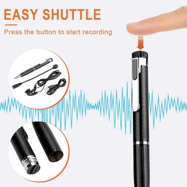 PenRecorderPro SL100 Digital Pocket Voice Recorder Pen, Handheld Mini ...