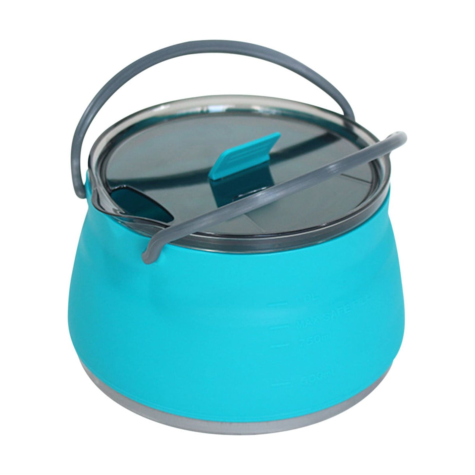 Kiplyki Foldable Camping Kettle Camping Portable Silicone Folding ...