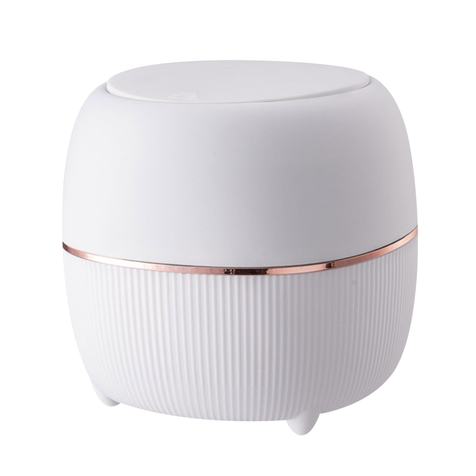 Kiplyki Mini Desktop Bin With Lid Round Press Type With Removable Inner ...