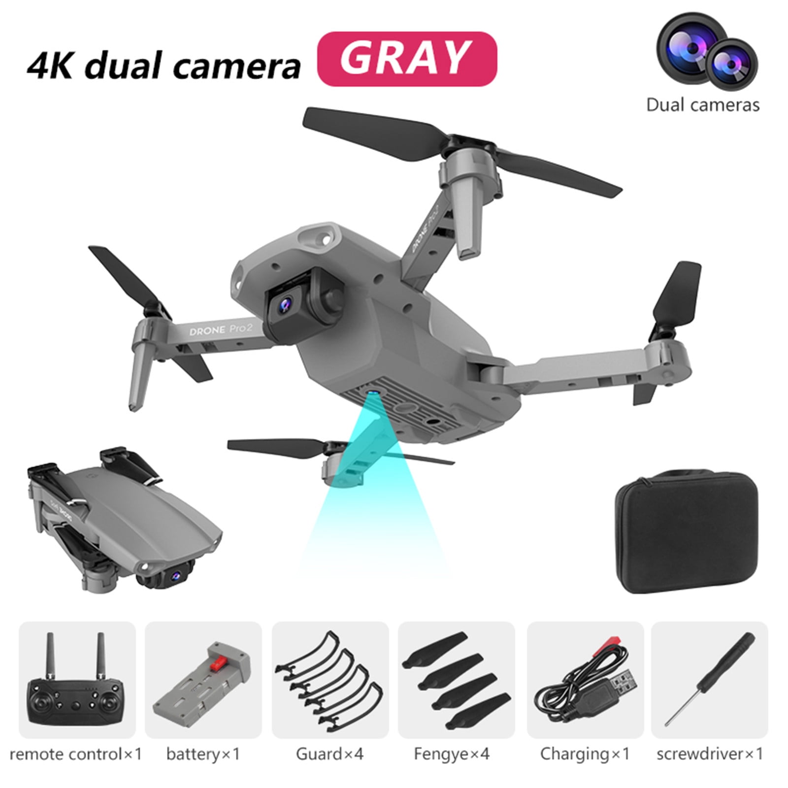 Kiplyki Mini Folding UAV HD Aerial Quadrocopter Aircraft - Walmart.com
