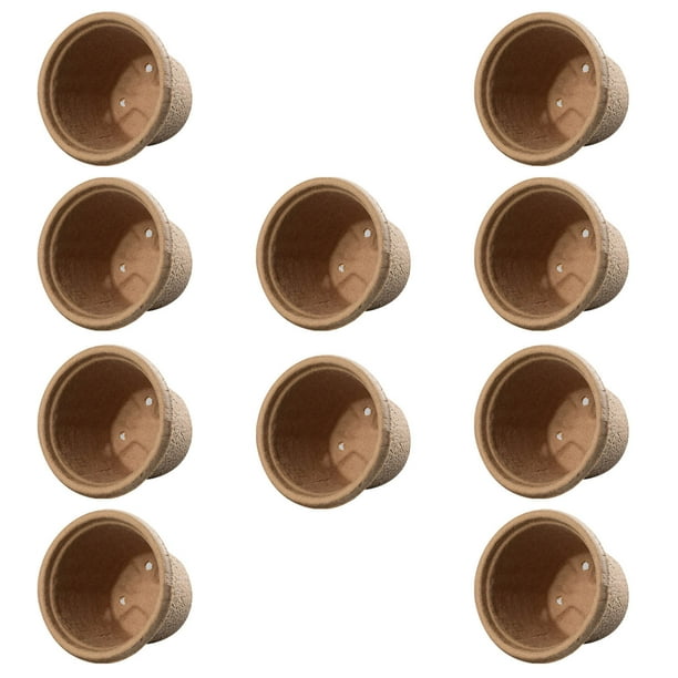 Kiplyki Nursery Pots Pulp Peat Pot Plant Cup Tray Flowers Potted Plant ...