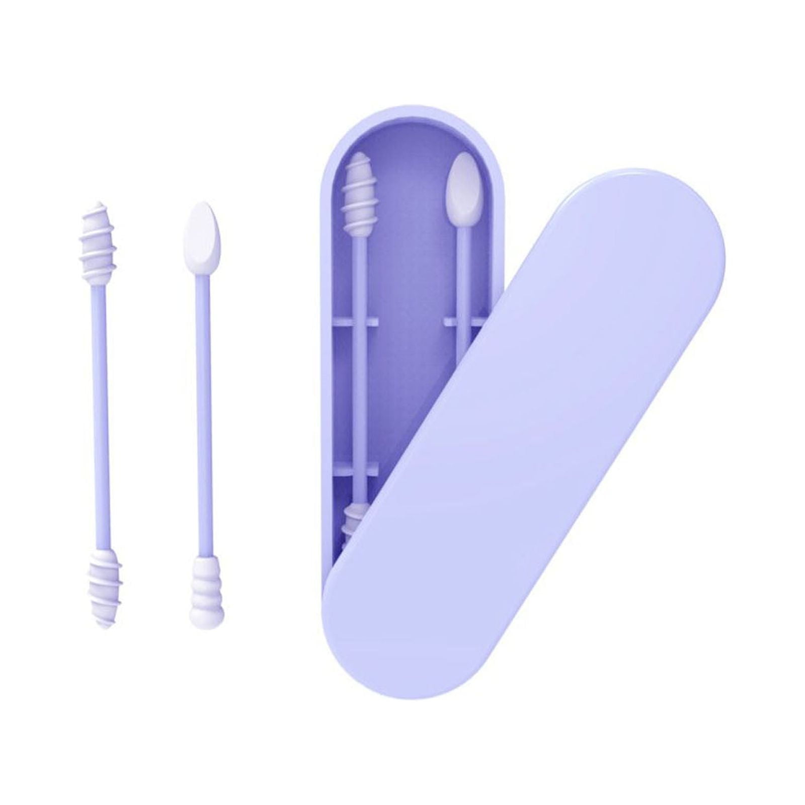 Kiplyki Wholesale Silicone Swab Spiral Ear Scoop Stick Reusable Makeup ...