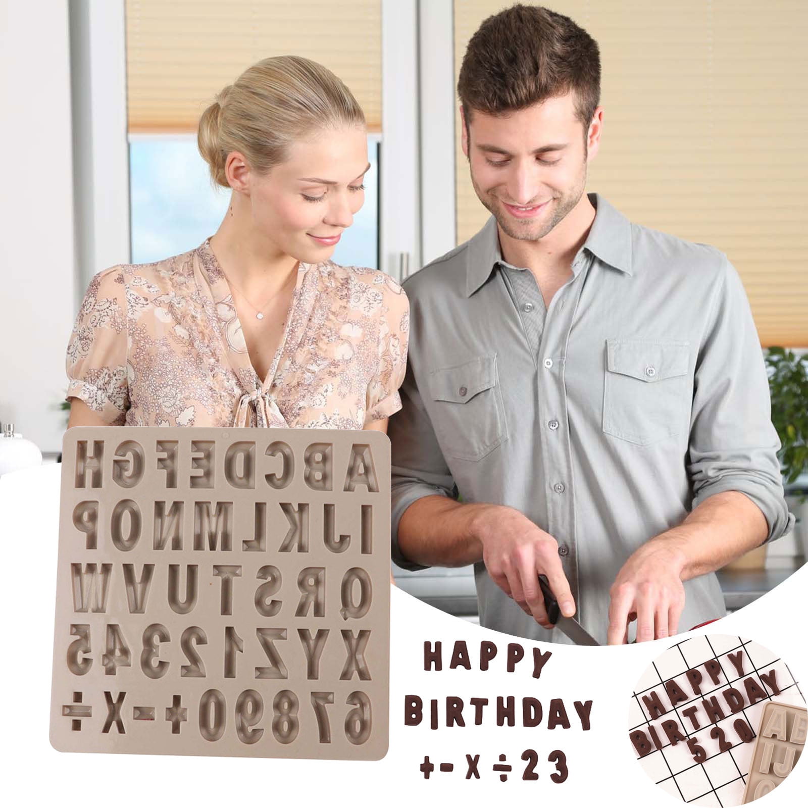 Kiplyki Silicone Mold For Chocolate, Cake, Jelly, Pudding, Numbers And ...