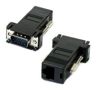 DB9 RS232 Female Port to RJ45 Female Connector Card DB9 Serial Port ...