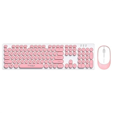 Mofii Sweet Keyboard Mouse Combo, Colored Cute Keyboard,2.4G Wireless ...