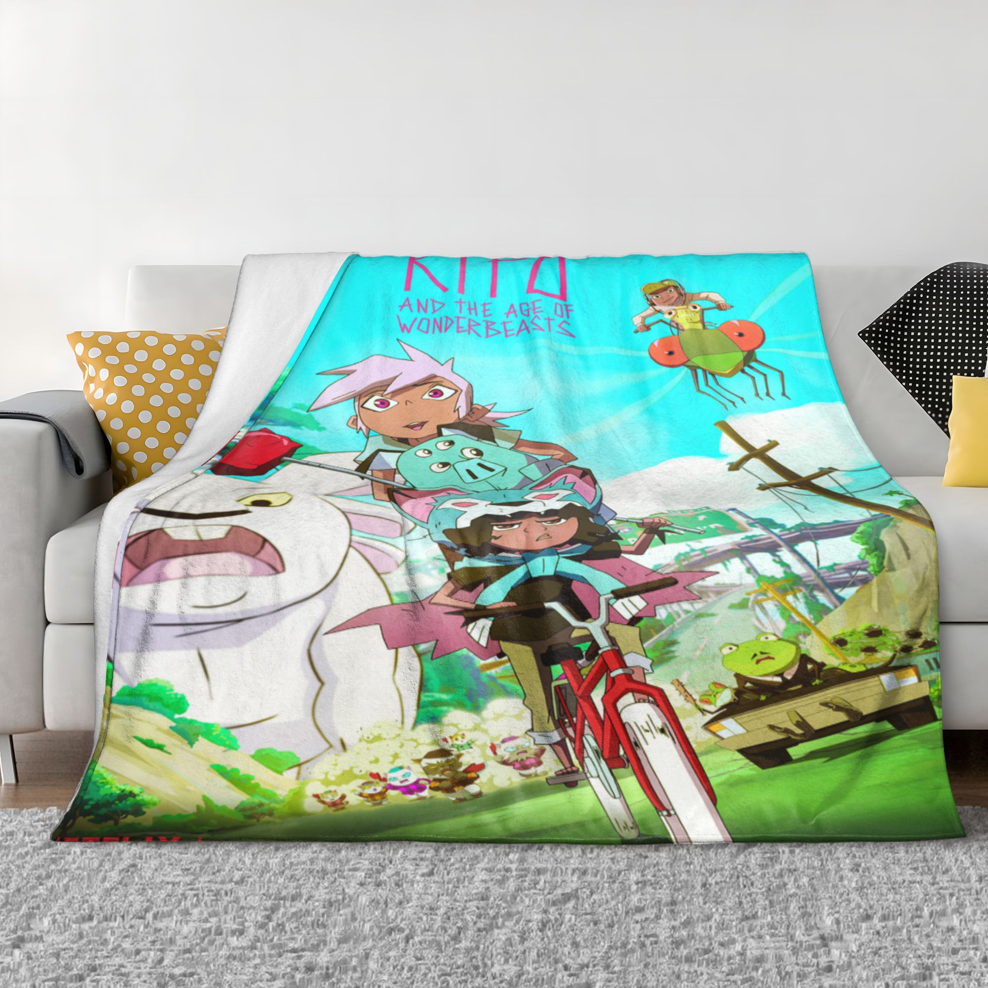 Kipo And The Age Of Wonderbeasts 1 Throw Blankets 40"X30" Lightweight Cozy Soft Warm Flannel ...