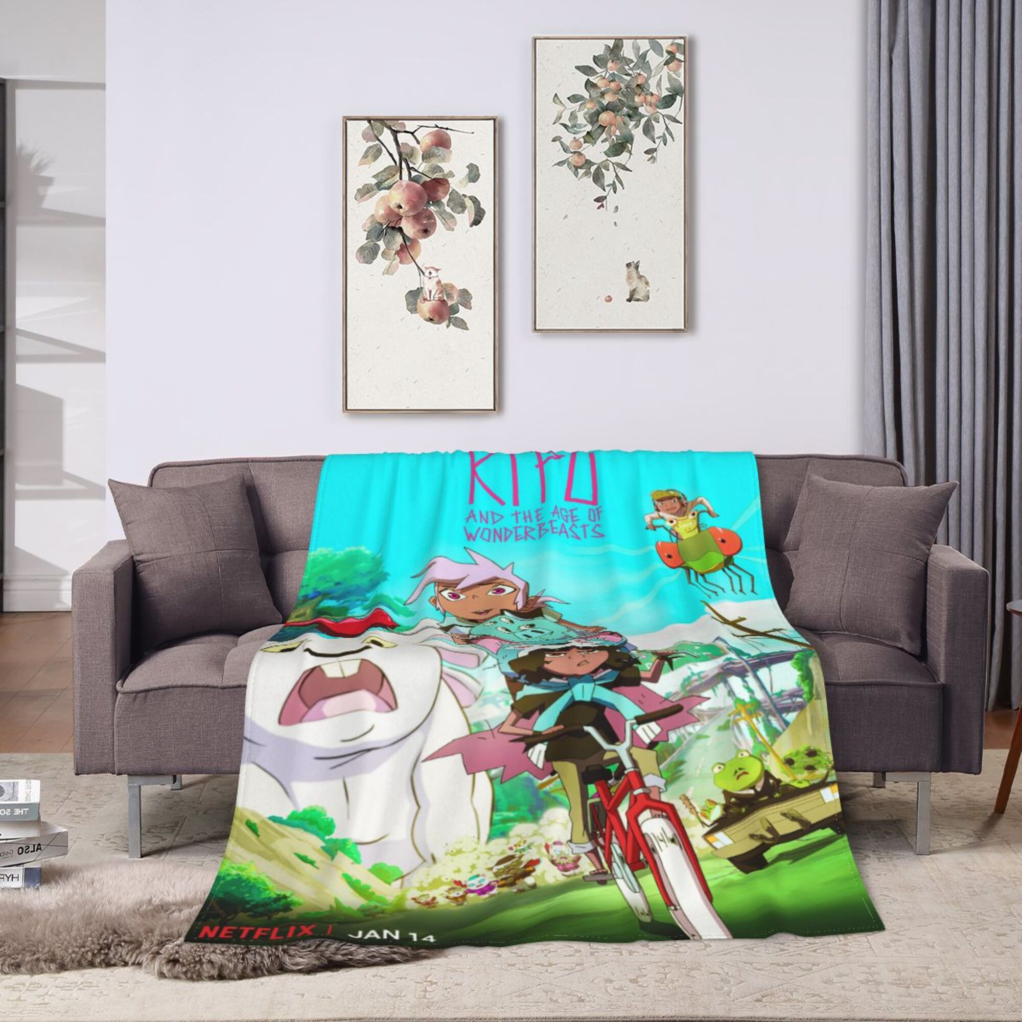 Kipo And The Age Of Wonderbeasts 1 Throw Blankets 50"X40" Lightweight Cozy Soft Warm Flannel ...