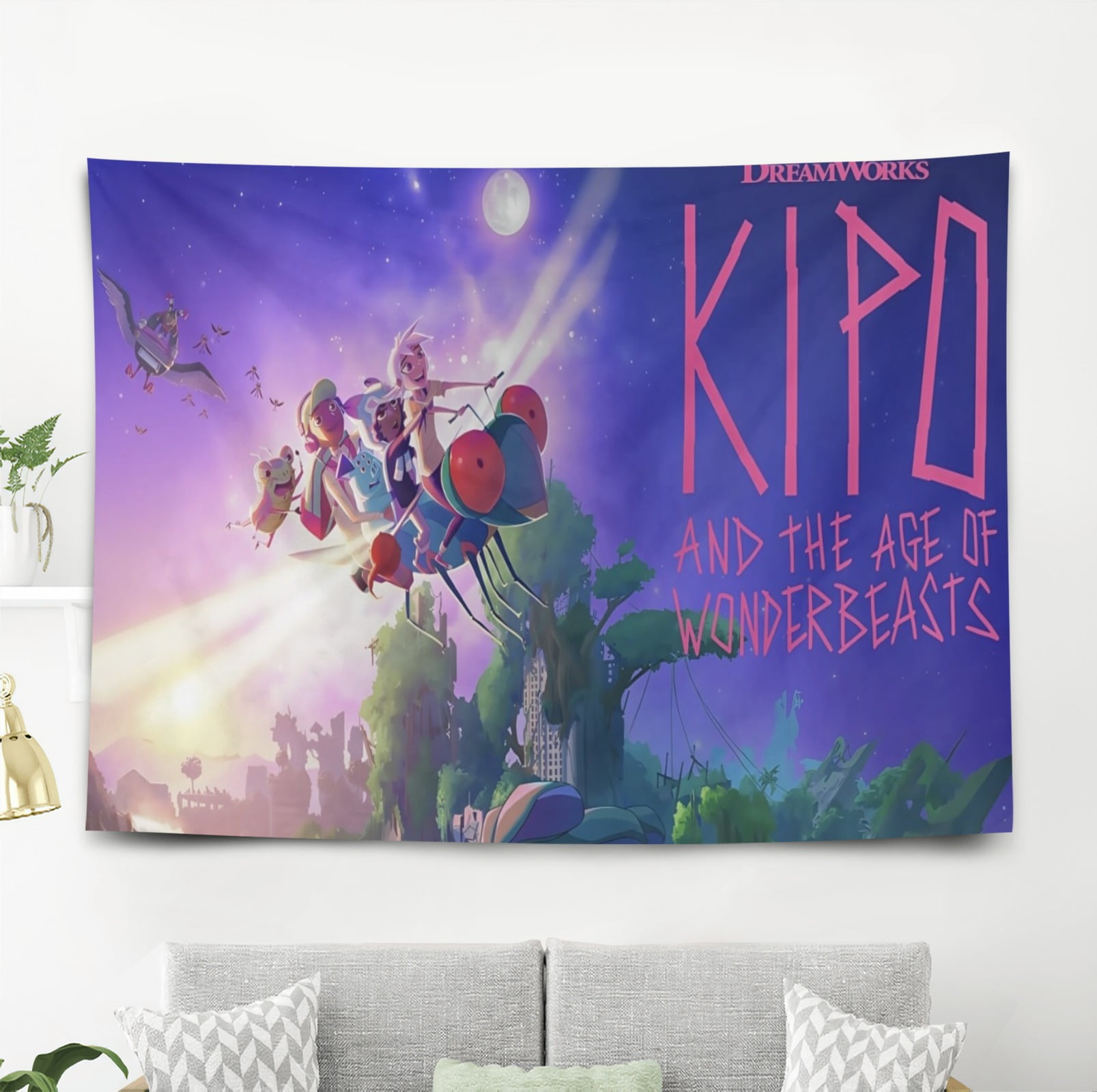 Kipo and the Age of Wonderbeasts Tapestry Poster Wall Hanging Art Decor for Living Room Bedroom ...