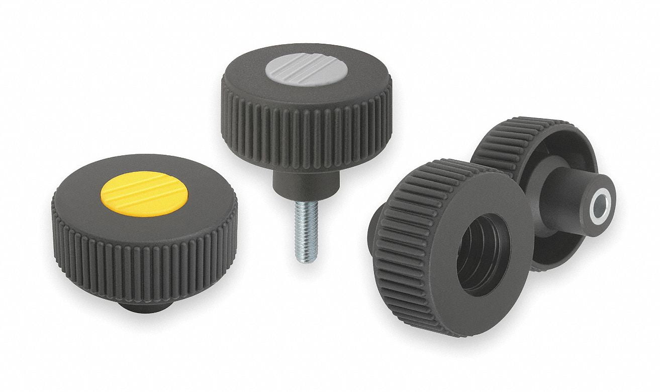 Kipp Hand Knob,Black,Matte K0260.5105X20 - Walmart.com