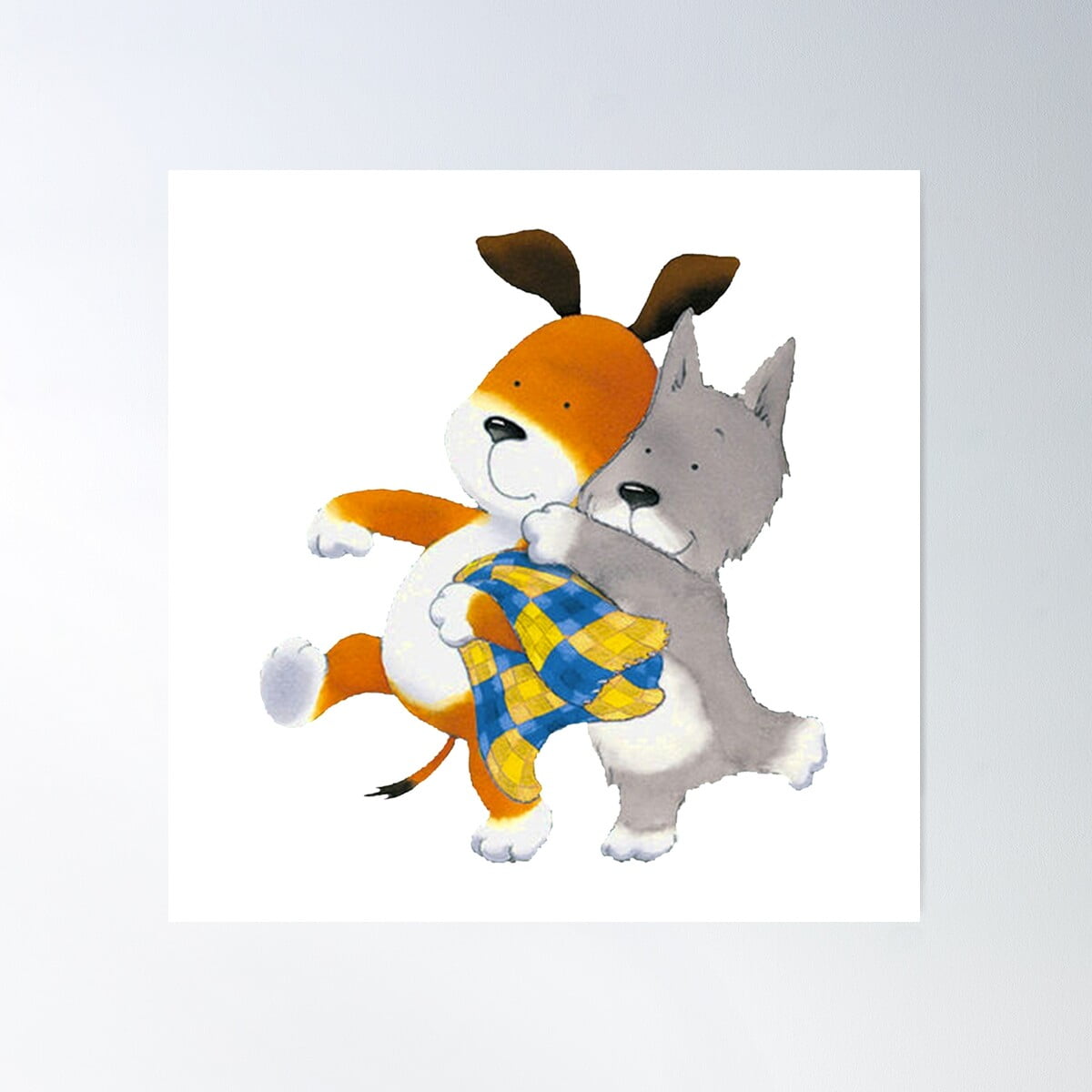 Kipper The Dog Poster Wall Art, Modern Wall Decor For Living Room ...