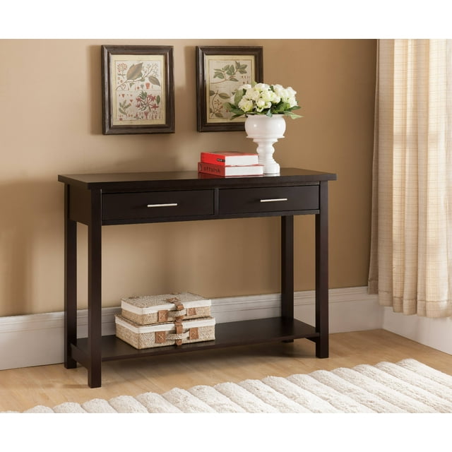Kipsy Wooden Contemporary Console Sofa Table with Storage Drawers ...